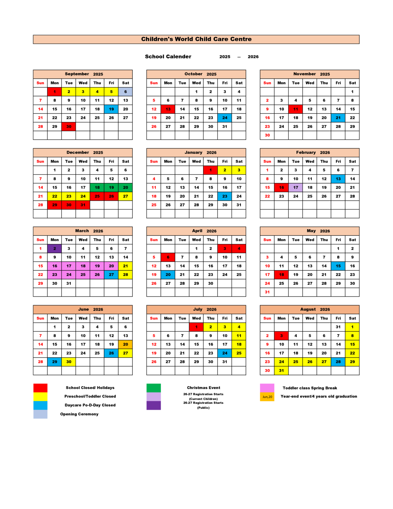 こどものくに カレンダー – VJLS-JH